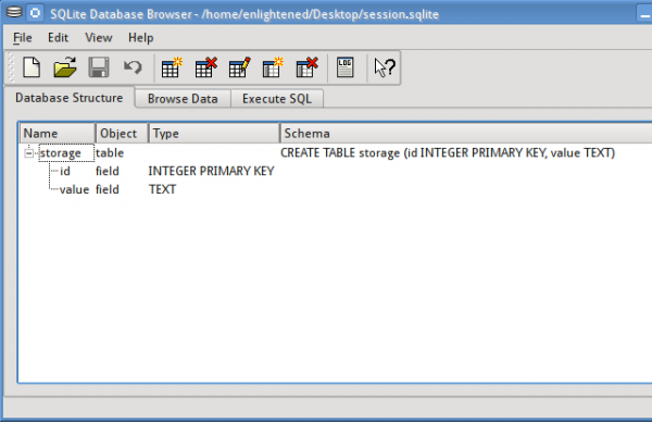 View Sqlite Database Files With Sqlitebrowser On Ubuntu Binarytides