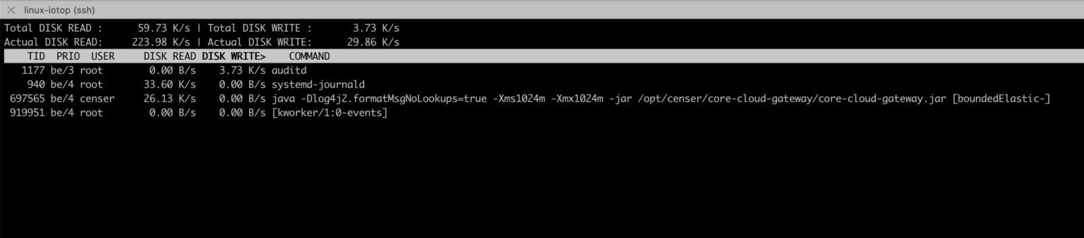 Examples of "iotop" command in Linux - Monitor disk input/output per process - BinaryTides